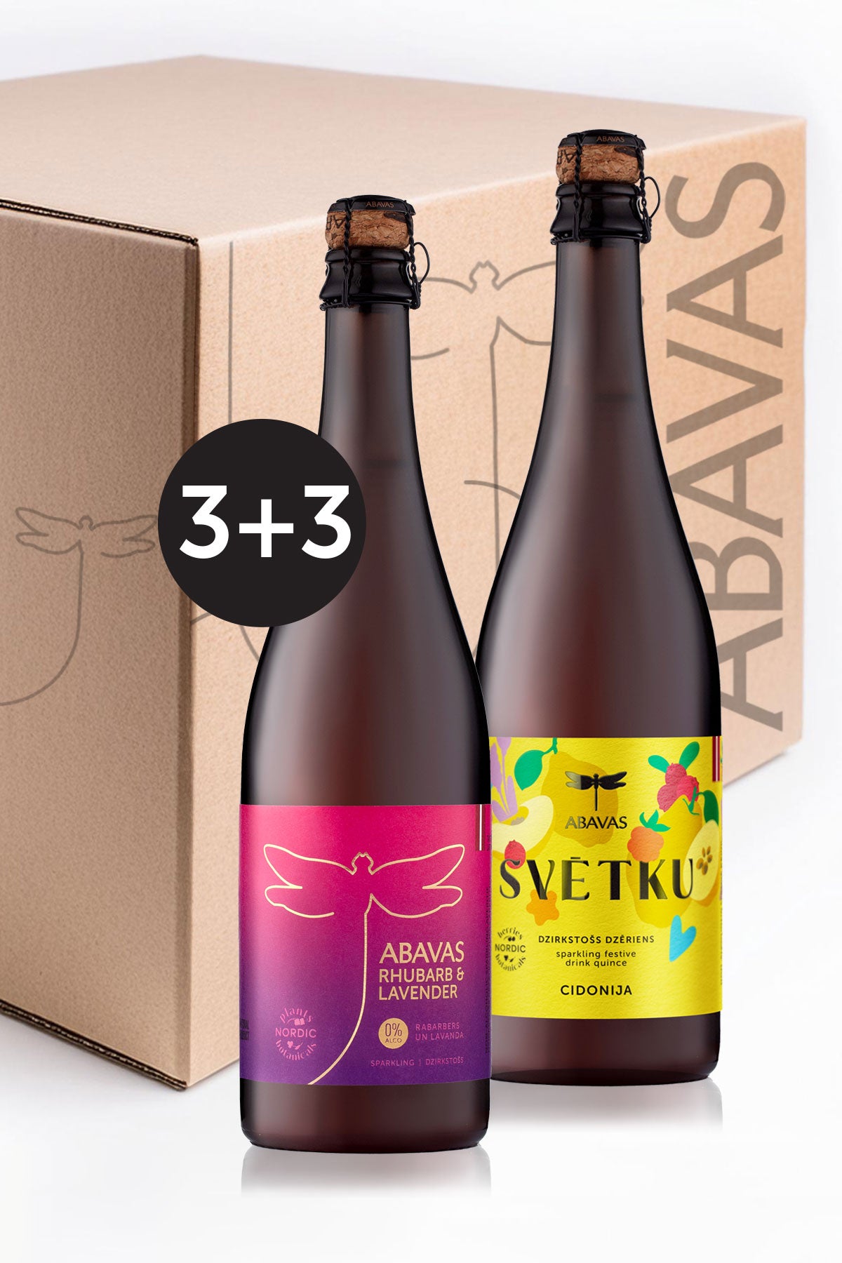 Rabarberu -lavandas dzirkstvīns un Cidoniju svētku dzēriens, bezalkoho ...